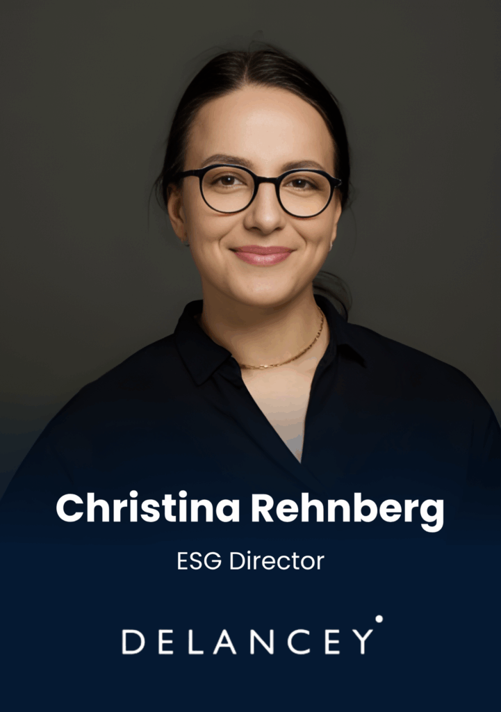 Christina Rehnberg, ESG Director, Delancey